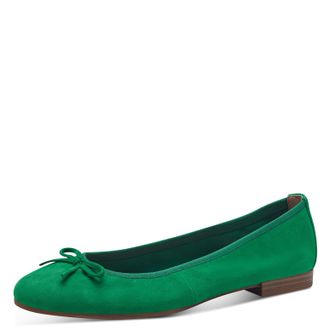 Tamaris Damen Ballerinas Leder; Green/gr&uuml;n; 36 EU