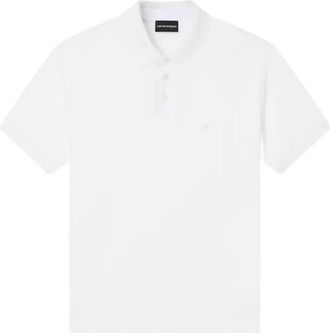Emporio Armani Homme, Tops, Blanc, Taille: 2XL Polo en coton