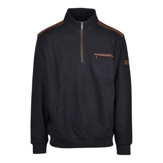 Bugatti Sweatshirt mit durchgehendem Rei&szlig;verschluss - - Sweatshirts & Hoodies - Herren - Grau - 3XL