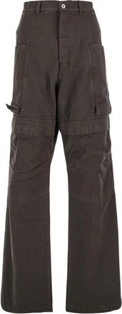Rick Owens Homme, Pantalons, Brun, Taille: W32 Pantalon Cargo Marron avec Poches