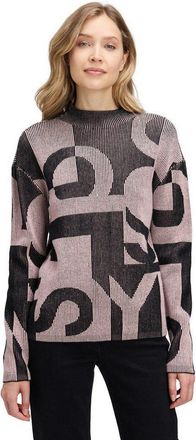 Betty Barclay Strickpullover Damen Grobstrick-Pullover mit Jacquard (1-tlg)