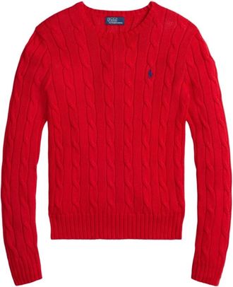 Polo Ralph Lauren Femme, Pulls, Rouge, Taille: 44 FR Maille ras du cou
