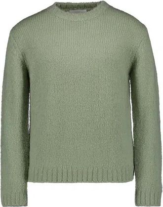 Juvia Herren Pullover gr&uuml;n Wolle unifarben