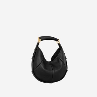 Saint Laurent Womens Leather Shoulder Bag Mombasa Black