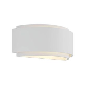 Lindby Applique Murale Cassian &agrave; intensit&eacute; variable (Moderne) en Blanc Pl&acirc;tre/Terre Cuite e. a. pour Chambre coucher (1 lampe,&agrave; E14), Lampe Eclairage Luminai