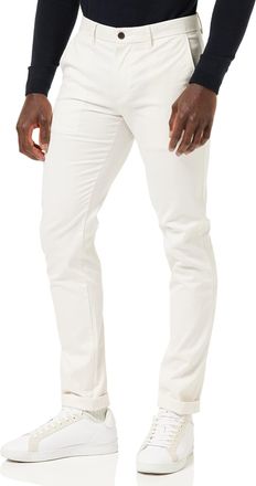 Tommy Hilfiger Herren Hose Bleecker Chino 1985 Pima Cotton Chino, Beige (Weathered White), 31W / 36L