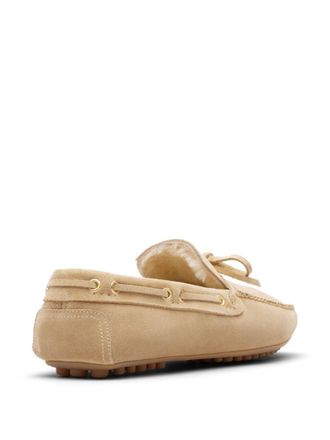 Car Shoe Mens Loafer Ecru Suede