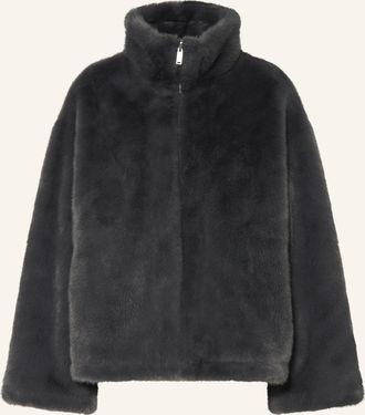 Studio AR Studio Ar Kunstpelz-Jacke Mara Zum Wenden schwarz