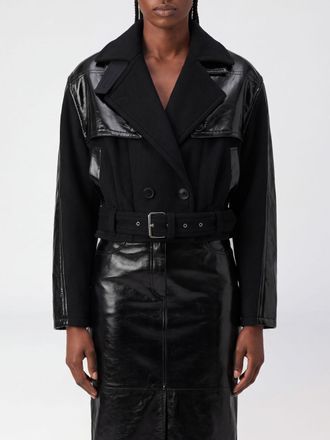 Isabel Marant Bikerjacke von aus Woll-Kaschmir-Mix mit Tailleng&uuml;rtel