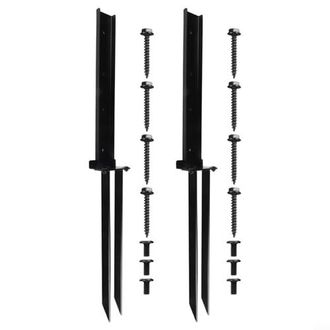 Generic Kit de r&eacute;paration de poteaux de cl&ocirc;ture en acier avec piquets et en forme de H renforc&eacute;s pour fixer des poteaux inclin&eacute;s ou cass&eacute;s, bo&icirc;te aux lettres 