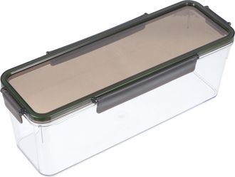 Angoily Verpackungsbox f&uuml;r Kuchenrollen mit Luftdichtem Verschluss Gro&szlig;er Transparenter Lebensmittelbeh&auml;lter aus PET Frischhaltebox f&uuml;r K&uuml;hlschrank und Obst G