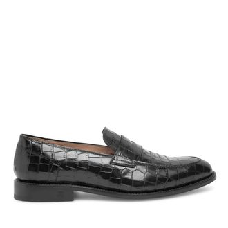 Henry Stevens Slipper & Pantoletten - Loafer Marshall PL - Gr. 44 (EU) - in Schwarz - f&uuml;r Damen