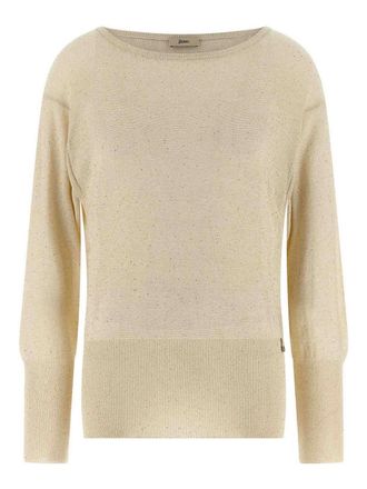 Herno Rundhalspullover - Beige
