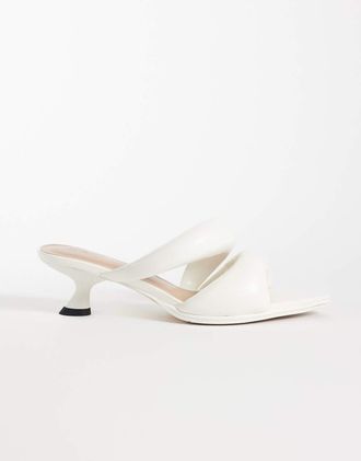 JW PEI Sara - Mules &agrave; talon - Blanc