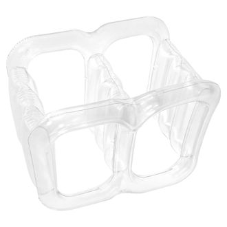 TOPBATHY Aufblasbares Durchsichtiges PVC Schuhregal Organizer Platzsparendes Doppellagiges Schuhaufbewahrungsregal f&uuml;r Eingangsbereich Badezimmer und Studenten