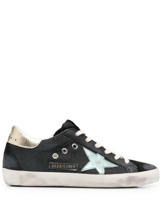 Golden Goose baskets Superstar &agrave; patch &eacute;toile - Noir