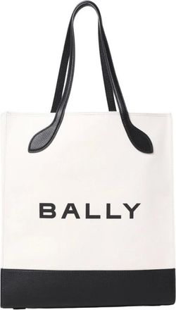 Bally Femme, Sacs, Beige, Taille: ONE Size Sac Fourre-Tout Toile Cuir