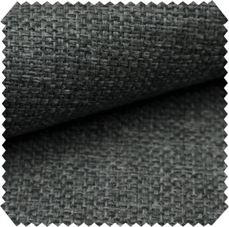 Novely Krems - Melierter Möbelstoff - Grob Gewebter Polsterstoff - Pflegeleichte Meterware 1lfm | Farbe: 09 Graphit Warm