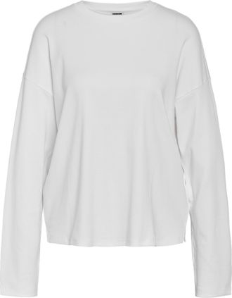 Noisy May Damen Nmmocca L/S Regular Fit Top JRS FWD Noos, Bright White, XS EU