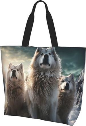 Generic Tribu Des Loups Sac &Agrave; Bandouli&egrave;re Imperm&eacute;able Tote Bag Grand Sac Fourre-Tout Pour Travail Voyage Shopping