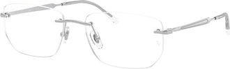 Ray-Ban unisex, Accessoires, Gris, Taille: 56 MM Rx3768V Optical Frame