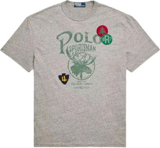Polo Ralph Lauren t-shirt à logo imprimé - GRAY