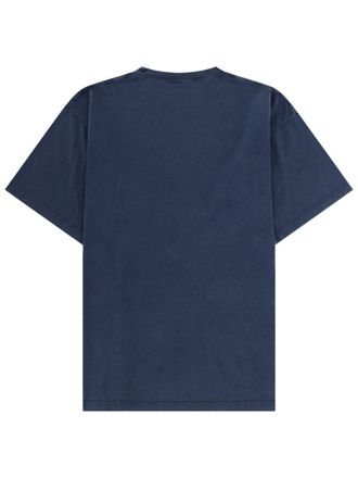 Balenciaga Embroidered Logo T-Shirt - Blue