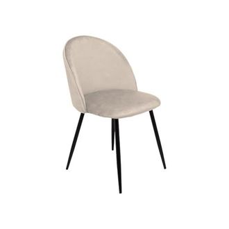 Dmora Stuhl Stinson Grau, Polsterung, Belastbar bis 120 kg