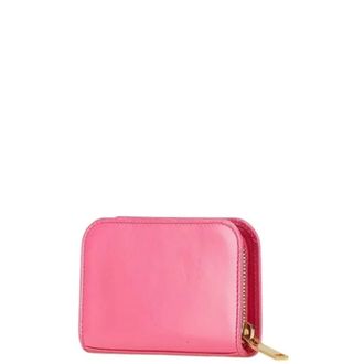 Saint Laurent Portefeuille en cuir doccasion - Femme - Pre-owned - Rose - Taille: ONE Size