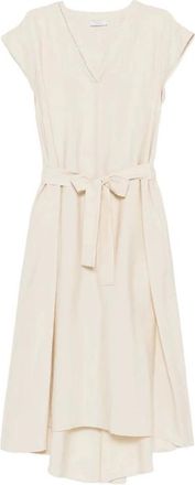 PESERICO Femme, Robes, Beige, Taille: 42 FR Midi Dress