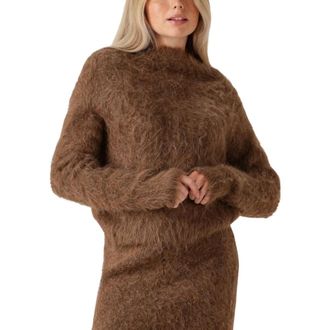 Ibana Round-Neck Strickwaren - - Knitwear - Damen - Braun - XL