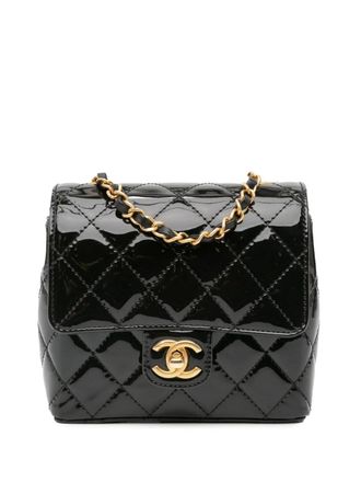 Chanel mini sac à bandoulière Single Flap (2021-2024) - Noir