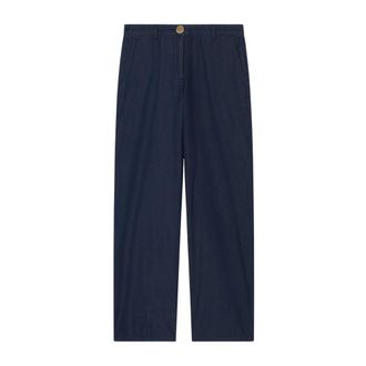 A|X Armani Exchange Femme, Pantalons, Bleu, Taille: 38 FR Straight Pantalons