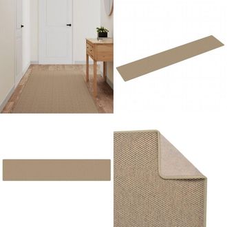vidaXL Vidaxl - Teppichläufer Sisal-Optik Sandfarben 80x400 cm - Teppichläufer - Sisal Look - Bodenbelag - Wohnbereich - Flurboden - Home & Living