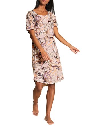 CALIDA Calida Damen 100% Nature Sleep Nachthemd, Charm Cream, 36-38