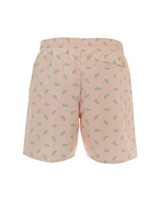 Lacoste Mens Swim Shorts Coccodrilli Pale Rose Polyester