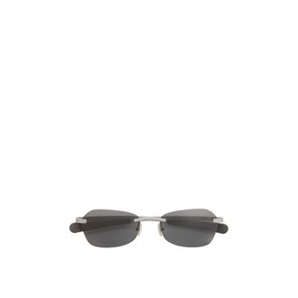 Moncler Moncler Orris Rectangular Sunglasses, Unisex, Gray, Size: 55
