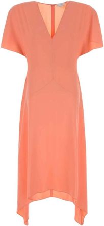 Stella McCartney Femme, Robes, Rose, Taille: 38 FR Envers Satin V-Neck Dress