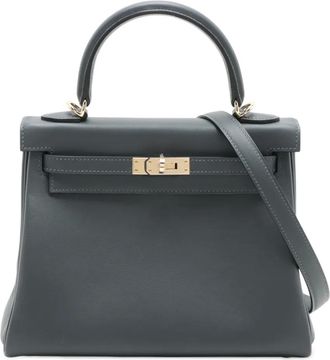 Herm&egrave;s 2024 Swift Kelly II Retourne 25 satchel - Schwarz