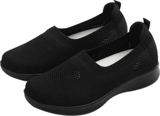 Beaupretty Healvian Chaussures de Marche L&eacute;g&egrave;res pour Femmes &Acirc;g&eacute;es Baskets Sportives &agrave; Semelle Souple Antid&eacute;rapante Taille 39 Couleur Noire Chaussures Solide et 