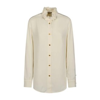 Alberta Ferretti Flie&szlig;ende Georgette-Bluse - - Blouses & Shirts - Damen - Wei&szlig; - S