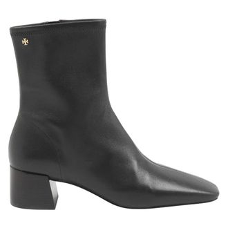Tory Burch Femme, Chaussures, Noir, Taille: 39 1/2 EU Bottines Logo