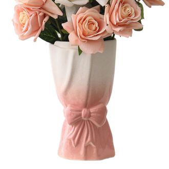 Generico Keramikvase mit Vase, Dekoration f&uuml;r Trockenblumen, einzigartige Dekoration der Keramikvase, Blumenstrau&szlig; f&uuml;r Zuhause, Wohnzimmer, Arbeitszimmer