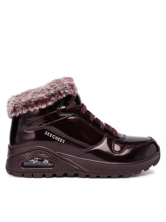 Skechers Schn&uuml;rschuhe Uno Rugged 168126/BURG Dunkelrot