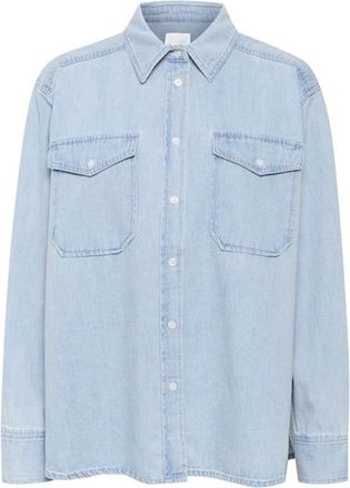 Part Two Femme, Blouses et Chemises, Bleu, Taille: 44 FR Denim Shirt