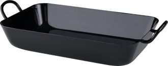 Riess 0451-022, Omas Bratpfanne 29/18, CLASSIC - SCHWARZEMAILLE, 29 x 18 cm, Höhe 8.8 cm, Emaille, schwarz, Induktion