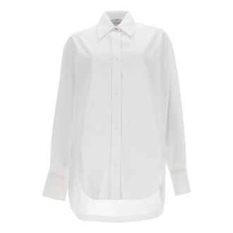 Sportmax Oversized Baumwoll-Popeline-Hemd - - Blouses & Shirts - Damen - Wei&szlig; - S