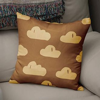 Bonamaison Le Jardin du Lin Kissen Zierkissenbezug Kissenbezug, Brauntöne Dekoration, Weich Bequem, Für Zuhause Autos Büro Sofa Wohnzimmer Couch Schlafzimmer Dek