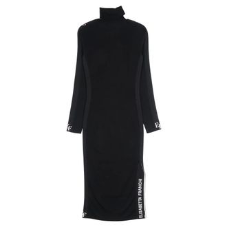 Elisabetta Franchi Femme, Robes, Noir, Taille: 38 FR Robes Midi
