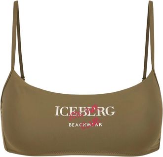 Iceberg Femme, Maillots de bain, Vert, Taille: 40 FR Haut de bikini militaire